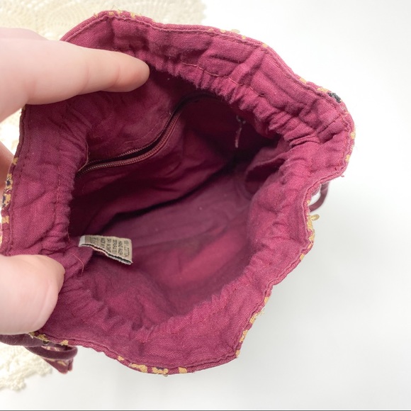 Cottage Product | Bags | Boho Hippie Aztec Beaded Embellished Bucket ...